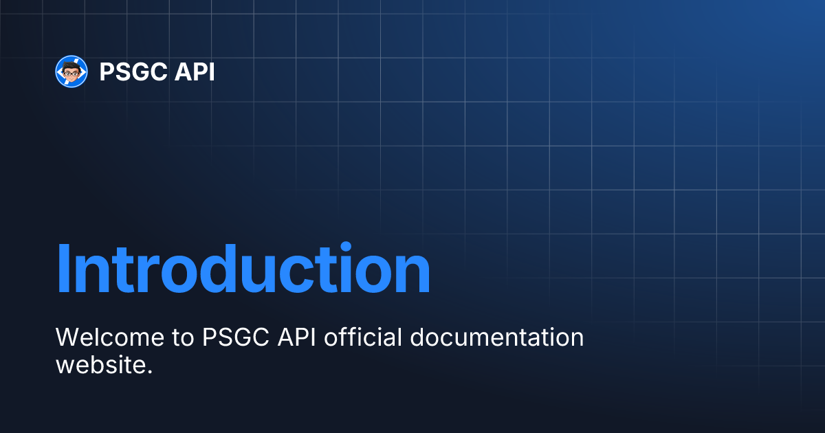 Introduction Psgc Api